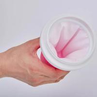 China 400ml Food Grade Silicone Slushy Cup Smoothie Maker Bottle with Straw for sale