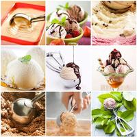 China Stainless Steel Cookie Scoop Ice Cream Scoop with Trigger Release 2.5 oz for sale