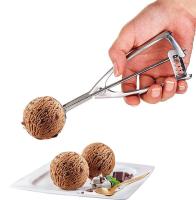China Stainless Steel Cookie Scoop Ice Cream Scoop with Trigger Release 2.5 oz for sale