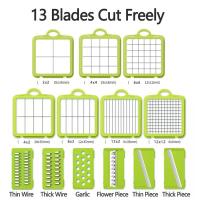 China Multifunctional Kitchen Tool Accessories  22 pcs  Onion Cutter Vegetable Chopper Slicer for sale