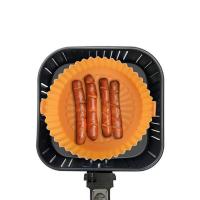 China Reusable Silicone Air Fryer Liners 480°F Heat Resistant Nonstick Baking Pot Accessories for sale
