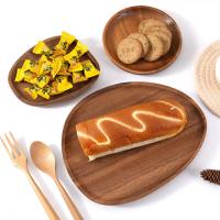 China Solid Wood Irregular Shaped Tableware Dinner Plate Kitchen Supplies for sale