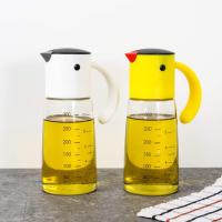 China Leakproof Olive Oil Dispenser Bottle 300ml Glass Cruet with Non-Drip Spout for sale
