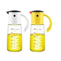 China Leakproof Olive Oil Dispenser Bottle 300ml Glass Cruet with Non-Drip Spout for sale