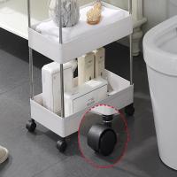 China Multilayer Mobile Storage Trolley Rack For Kitchen Bedroom Bathroom for sale
