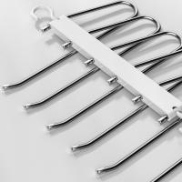 China 5-Layer Stainless Steel Pants Hanger Non-Slip Space Saving Clothes Organizer 371g for sale