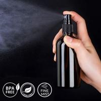 China 30ml 50ml 100ml Amber Glass Spray Bottles for Essential Oils Fine Mist for sale
