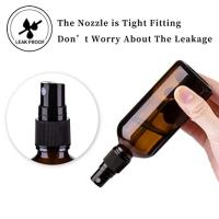 China 30ml 50ml 100ml Amber Glass Spray Bottles for Essential Oils Fine Mist for sale