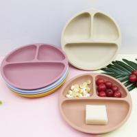 China Silicone Suction Divided Plate for Babies 8.4 Inch Toddler Dish for sale