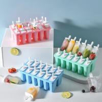 China 6 Piece Silicone Popsicle Molds BPA Free Ice Pop Maker 3.3 OZ Each Reusable for sale