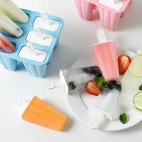 China 6 Piece Silicone Popsicle Molds BPA Free Ice Pop Maker 3.3 OZ Each Reusable for sale
