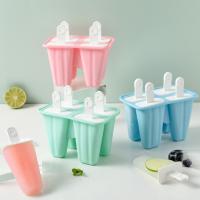 China 6 Piece Silicone Popsicle Molds BPA Free Ice Pop Maker 3.3 OZ Each Reusable for sale