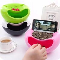 China Food Grade Plastic Pistachio Nut Bowl with Shell Holder 20x11 cm Snack Storage Container for sale