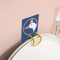 China Cartoon Stainless Steel Adhesive Towel Hook 13x7x6.5cm No Punch Wall Hanger for sale