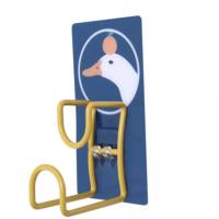 China Cartoon Stainless Steel Adhesive Towel Hook 13x7x6.5cm No Punch Wall Hanger for sale