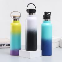 China 600ml Double Wall Stainless Steel Custom Drinking Cups water Bottle With Lid for sale