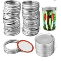 China Split Type Bulk Canning Jar Lids Regular Wide Mouth For Mason Jar for sale