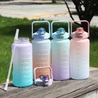 China 2000ml Portable Outdoor Motivational Water Bottle with Time Marker BPA Free for sale