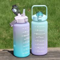 China 2000ml Portable Outdoor Motivational Water Bottle with Time Marker BPA Free for sale