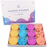 China Essential Oil Dried Flower Aromatherapy Shower Tablets 12x30g Multicolor Gift Set for sale