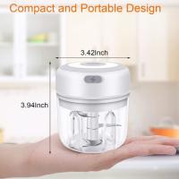 China Mini Electric Chopper 250ML USB Rechargeable Portable Food Chopper 30W for sale