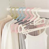 China Non Slip Plastic Coat Hangers 12 Pack Heavy Duty Multicolor Clothes Hangers for Drying for sale