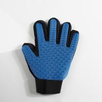 China Silicone Pet Grooming Gloves for Dogs Cats Massage Deshedding 5 Finger Design for sale