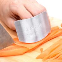 China Stainless Steel Finger Hand Protector 6.5x4.5cm Kitchen Knife Safety Guard for sale