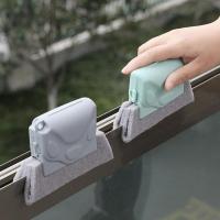 China ABS Plastic Window Groove Cleaning Brush 2-in-1 with Replaceable Sponge 30cm for sale