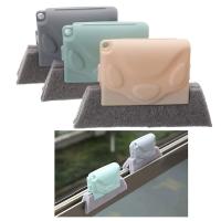 China ABS Plastic Window Groove Cleaning Brush 2-in-1 with Replaceable Sponge 30cm for sale