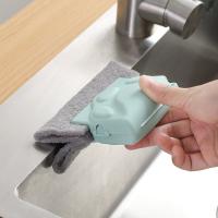 China ABS Plastic Window Groove Cleaning Brush 2-in-1 with Replaceable Sponge 30cm for sale