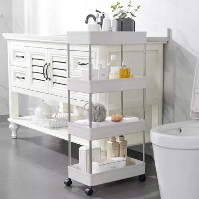 China Large detachable Bulk Kitchen Supplies Rolling Utility Cart Storage Rack Shelves for sale