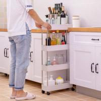 China Large detachable Bulk Kitchen Supplies Rolling Utility Cart Storage Rack Shelves for sale
