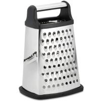 China 4 Sided Stainless Steel Heavy Duty Box Grater 9.88 x 5.59 x 5 Inches for Parmesan Cheese for sale