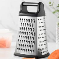 China 4 Sided Stainless Steel Heavy Duty Box Grater 9.88 x 5.59 x 5 Inches for Parmesan Cheese for sale