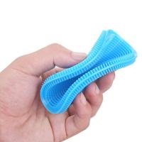 China Heat Insulation Silicone Dish Scrubber Brush Set 6 Pack Kitchen Cleaning Sponge for sale