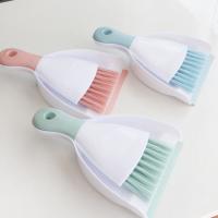 China Plastic Mini Hand Broom and Dustpan Set for Floor Sofa Desk Keyboard Car Cleaning 2 Piece for sale
