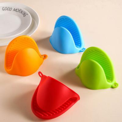China Food Grade Silicone Oven Mitts Heat Resistant 446F Pinch Potholder for Baking BBQ for sale