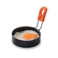China Anti Scald Stainless Steel Egg Ring Mold 4 Packs 2.95 Inch with Oil Brush for sale