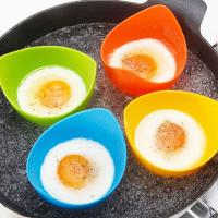 China 4 Pack Silicone Bulk Kitchen Supplies Egg Poacher For Microwave for sale