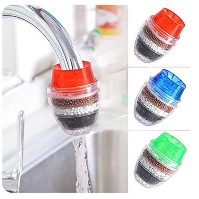 China Activated Carbon Kitchen Faucet Water Filter Tap Purifier 5 Layer Filtration 70g for sale