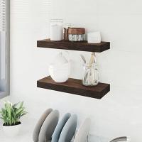 China Floating Wall Mounted Wooden Shelves 60cm Solid Paulownia Storage Shelf for Bedroom Living Room Kitchen for sale