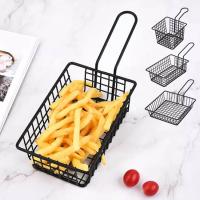 China Stainless Steel Deep Fry Basket 3 Sizes 148g 166g for Restaurant Kitchen for sale
