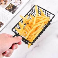 China Stainless Steel Deep Fry Basket 3 Sizes 148g 166g for Restaurant Kitchen for sale