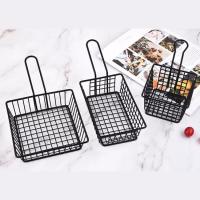 China Stainless Steel Deep Fry Basket 3 Sizes 148g 166g for Restaurant Kitchen for sale