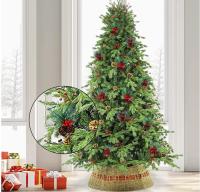 China PVC Artificial Pine Needles with Red Berries 8 cm for Christmas Tree Ornaments for sale