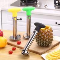 China Stainless Steel Pineapple Corer Slicer Tool 7 Inch Detachable Handle Fruit Cutter for sale