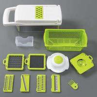 China 10 in 1 Manual Vegetable Chopper Slicer Multifunctional 12.5x4x4 inch Stainless Steel for sale