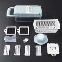 China Multifunctional Kitchen Vegetable Cutter Slicer Chopper With Hand Guard for sale