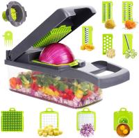 China Multifunctional Kitchen Vegetable Cutter Slicer Chopper With Hand Guard for sale